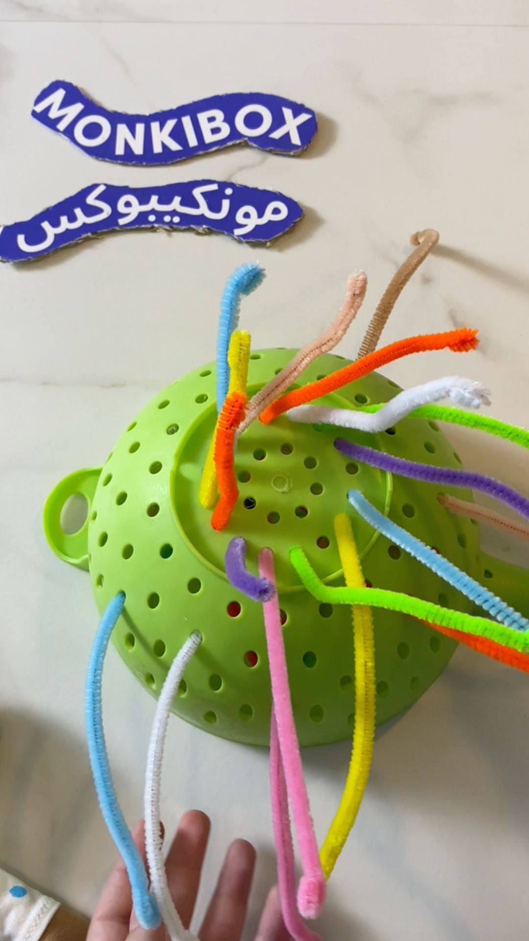 Strainer and Pipe Cleaners Activity